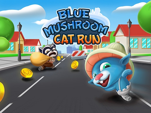 Blue Mushroom Cat Run - Play Online Free (Unblocked) | AdventureGames ...